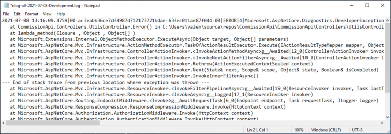 Configure Nlog In Net Core Application Programming In Csharp